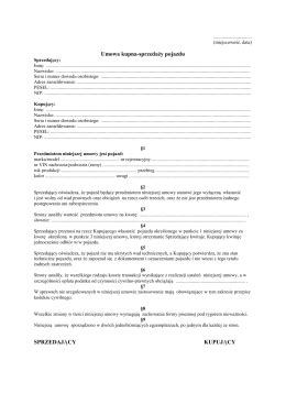 Umowa Kupna Sprzeda Y Samochodu Hot Sex Picture