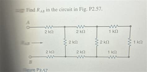 Solved Find RAB In The Circuit In Fig P Chegg
