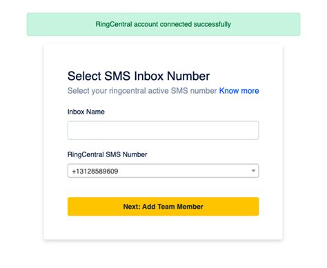 Setup Helpwise Sms Inbox From Ringcentral Number Helpwise Product Updates