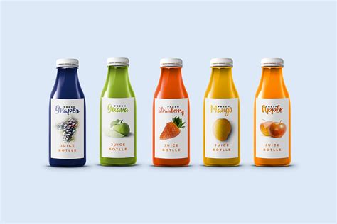 Juice Bottle Mockup
