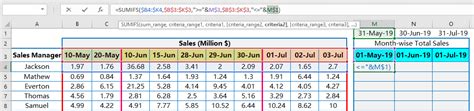 tutorial 01 how to use excel sumifs function with single and multiple