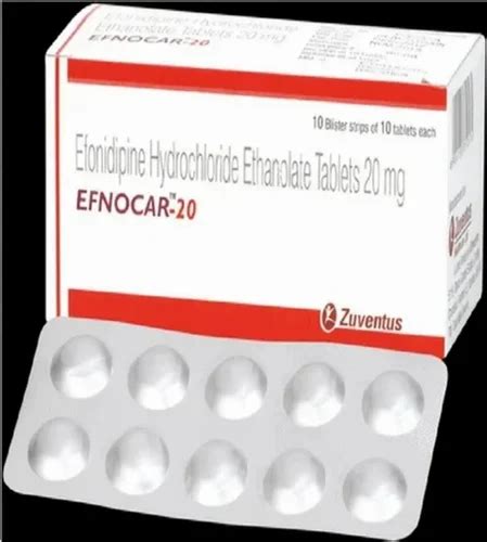 Efonidipine Tablets 20mg At Rs 80 Stripe In Nagpur Id 2853243629212