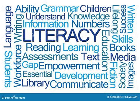 Literacy Word Cloud Stock Illustration Illustration Of Cloud 142924345