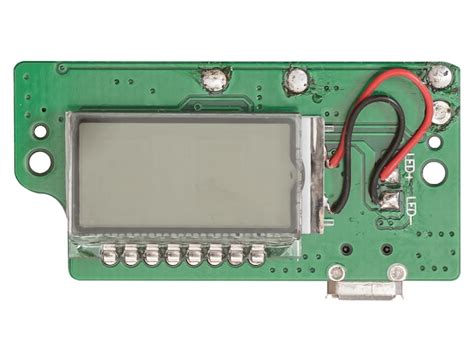 Premium Photo Small Lcd Display On Green Electric Board Isolated On White