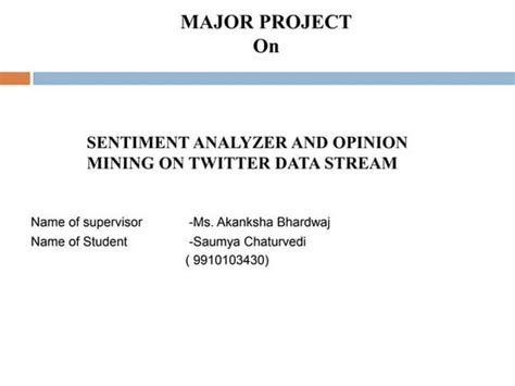 Sentiment Analysis Of Twitter Using Python Ppt