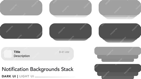 Premium Vector Push Notification Stack Message Illustration