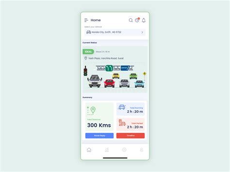 Vehicle Tracking App UI Design Behance