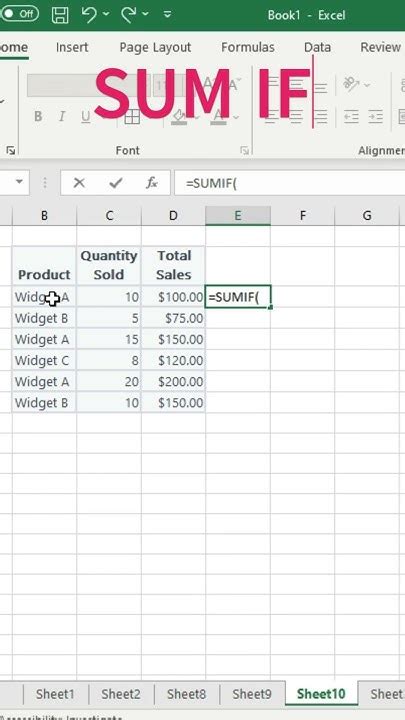 Why I Started Using Excel Sumif Function Shorts Youtube
