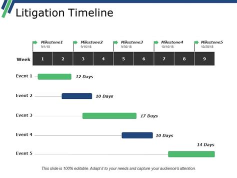 Litigation Timeline Template
