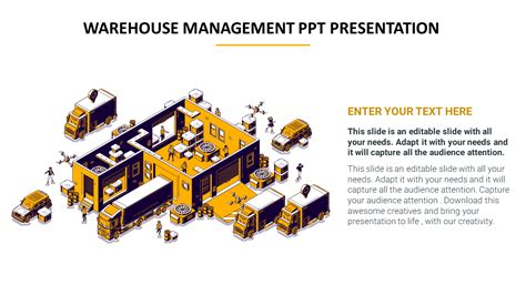 creative warehouse management ppt presentation slide warehouse