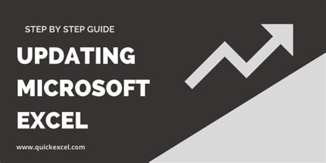 Step By Step How To Update Microsoft Excel QuickExcel