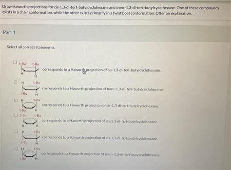 Solved Draw Haworth Projections For