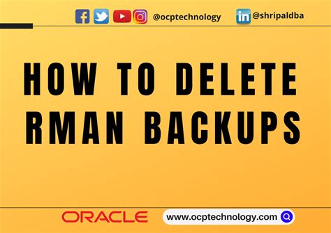 How To Delete Rman Backups