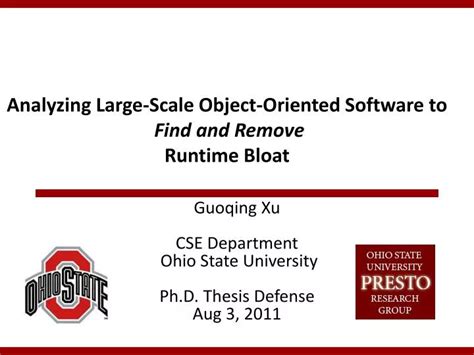 Ppt Analyzing Large Scale Object Oriented Software To Find And Remove Runtime Bloat Powerpoint