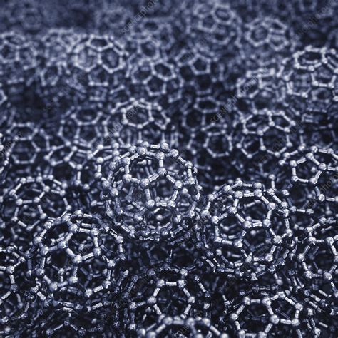 Buckyballs, illustration - Stock Image - F024/9752 - Science Photo Library