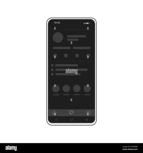 Mobile Phone With Social Network Design Concept On The Screen Smartphone With Interface