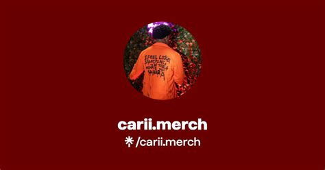 Carii Merch Instagram Tiktok Linktree
