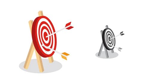 Many Arrows Missed Hitting Target Mark Shot Miss Multiple Failed Stock Vector By ©javanesia45