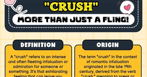 Crush Meaning Origin And Examples Esl