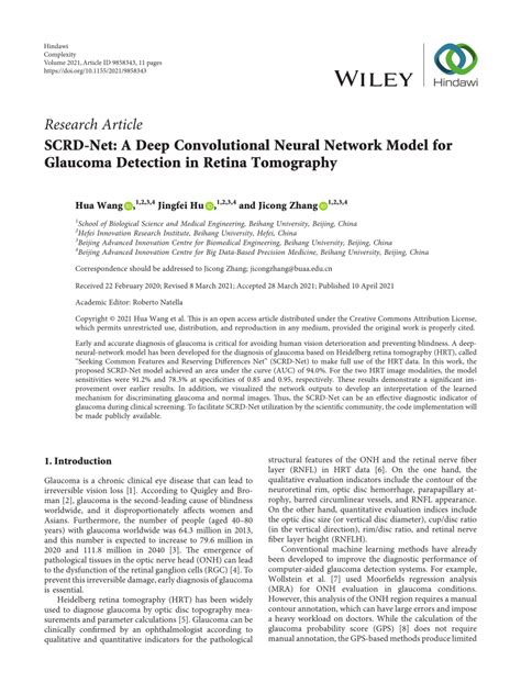 Pdf Scrd Net A Deep Convolutional Neural Network Model For Glaucoma Detection In Retina