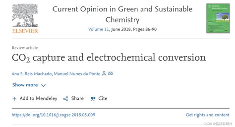 二氧化碳捕获和电化学转化（python代码实现）电化学 Energy Cost Csdn博客