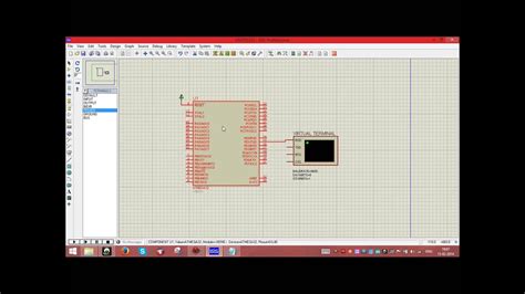 Interfacing Of Serial Communication Through Avr In Isis Proteus Youtube