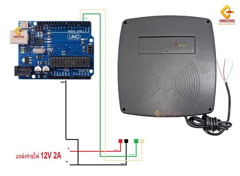 เครื่องอ่านบัตรคีย์การ์ดระยะไกล 125khz Id ระยะอ่าน 70 100cm สำหรับ Arduino พร้อมเสียงและไฟสถานะ