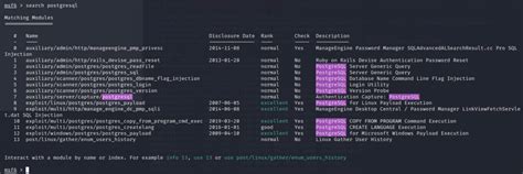 Exploiting Postgresql With Metasploit Penetration Test Hacker