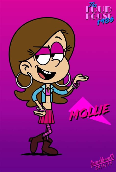 Mollie 80s Au By Jamesmerca50 Cartoon Fan Girl Cartoon Loud House