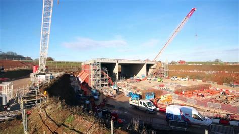 Hs2 Box Structure Under A46 Kenilworth Bypass Near Final Phase Of Construction Video Dailymotion