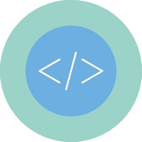 Coding Flat Circle Icon 37443150 Vector Art At Vecteezy