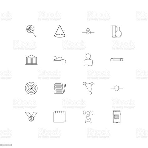 교육 및 과학 선형 얇은 아이콘 설정합니다 간단한 벡터 아이콘 설명 0명에 대한 스톡 벡터 아트 및 기타 이미지 0명 3위 다트 Istock