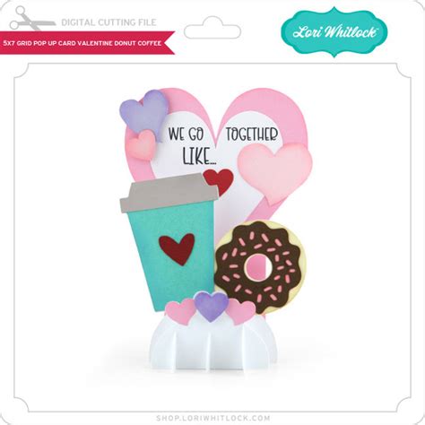 5x7 Grid Pop Up Card Valentine Cupid Lori Whitlocks Svg Shop