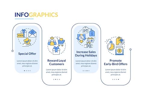 Premium Vector Discount Policy Rectangle Infographic Template