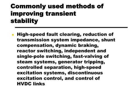 PPT Introduction To Transient Stability PowerPoint Presentation Free Download ID