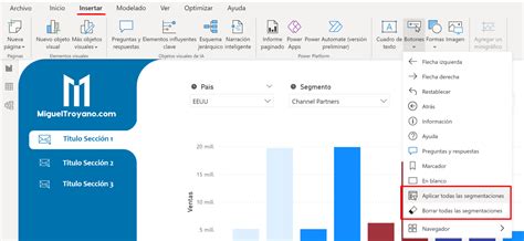 Botón Para Aplicar Todas Las Segmentaciones En Power Bi