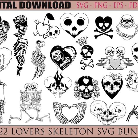 Skeleton Lovers Etsy