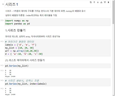 파이썬 Python 10 데이터 분석 Pandas