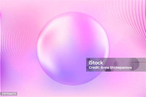 추상 보라색 분홍색 배경 유체 둥근 반짝이는 원 또는 물방울 젤리 구체 및 물결 모양의 선 복사 공간 과학 프리젠 테이션 현대 포스터 트렌디 한 화장품 배너에 적합 강렬하고