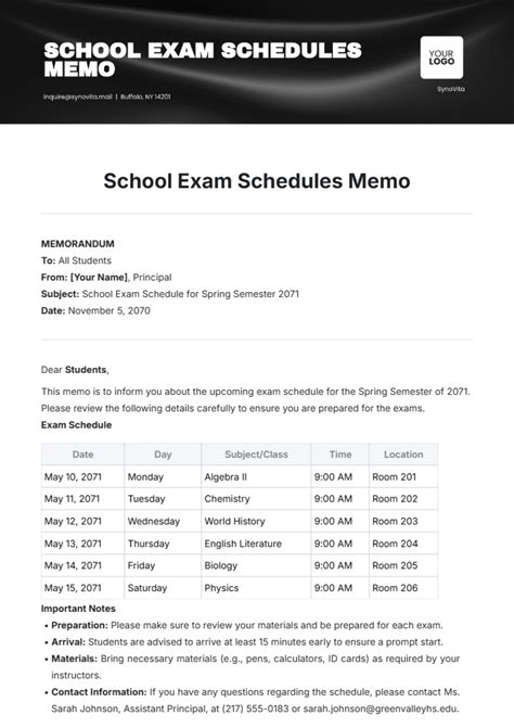 Free School Memo Templates To Edit Online And Print