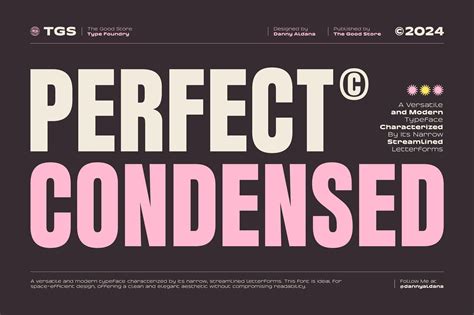 Perfect Condensed Sans Serif Decorative Ft Perfect And Serif Envato