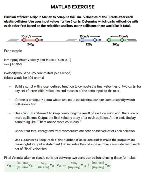 Matlab Exercise Build An Efficient Script In Matlab