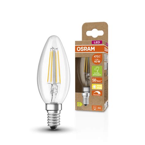 Osram Classic Led Candle E W K Clear Dim Lights Ie