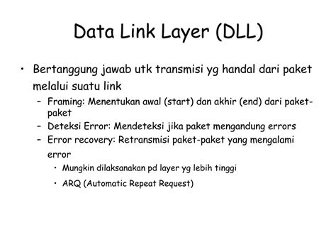 Ppt Data Link Layer Framing Dan Deteksi Error Powerpoint