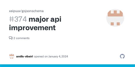 Major Api Improvement · Issue 374 · Xeipuuvgojsonschema · Github