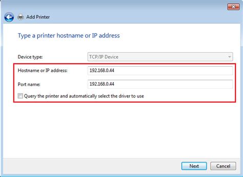 how to set up lpr lpd printer on windows 7 to print in raw data type