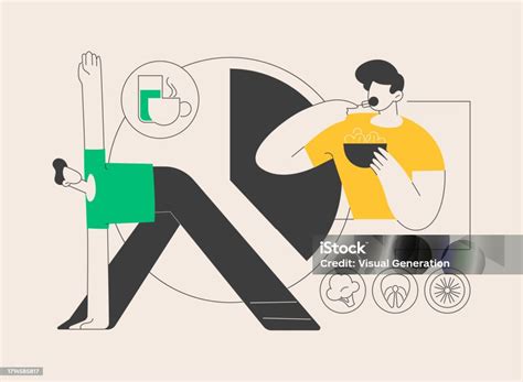 간헐적 단식 추상적 개념 벡터 일러스트레이션 개념에 대한 스톡 벡터 아트 및 기타 이미지 개념 건강한 식생활 계획