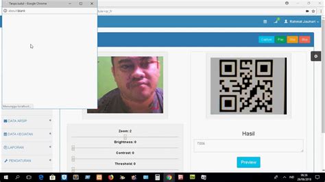 Qrcode Scan Webcam Insert Php Mysql Youtube