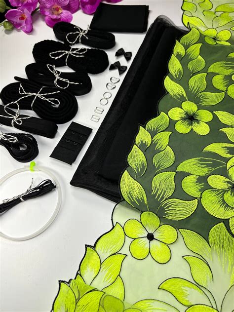 Bra Making Kit Bralette Kit Bra And Panties Kit Lace And Mesh Bra Making Kit Stretch Lace