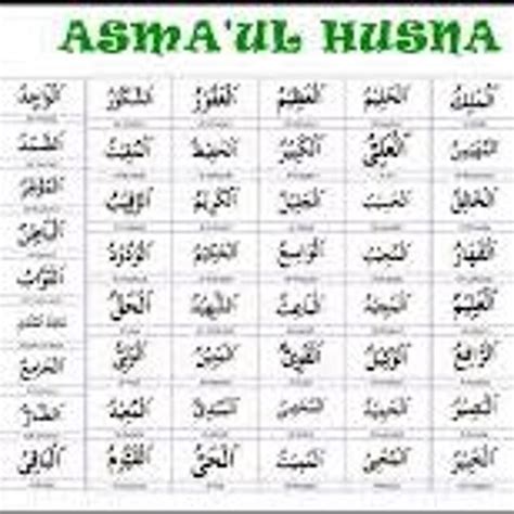 99 Nama Allah Dan Maksudnya